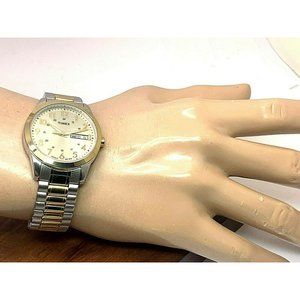 Timex | Accessories | Timex Mens Watch T2m935 Quartz 36mm White Dial ...